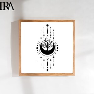 Tree of Life SVG: Moon Phase Celestial Design (digital Download) - Etsy