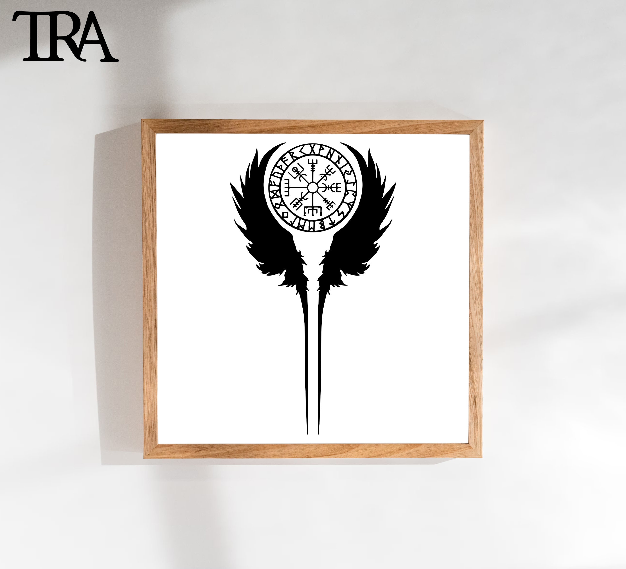 Celtic Vegvisir Valkyrie Wings: Viking Knotwork (digital Download) - Etsy