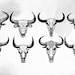 Bull Skull Bundle Svg Cow Skull Tattoo Longhorn Western Boho Animal ...
