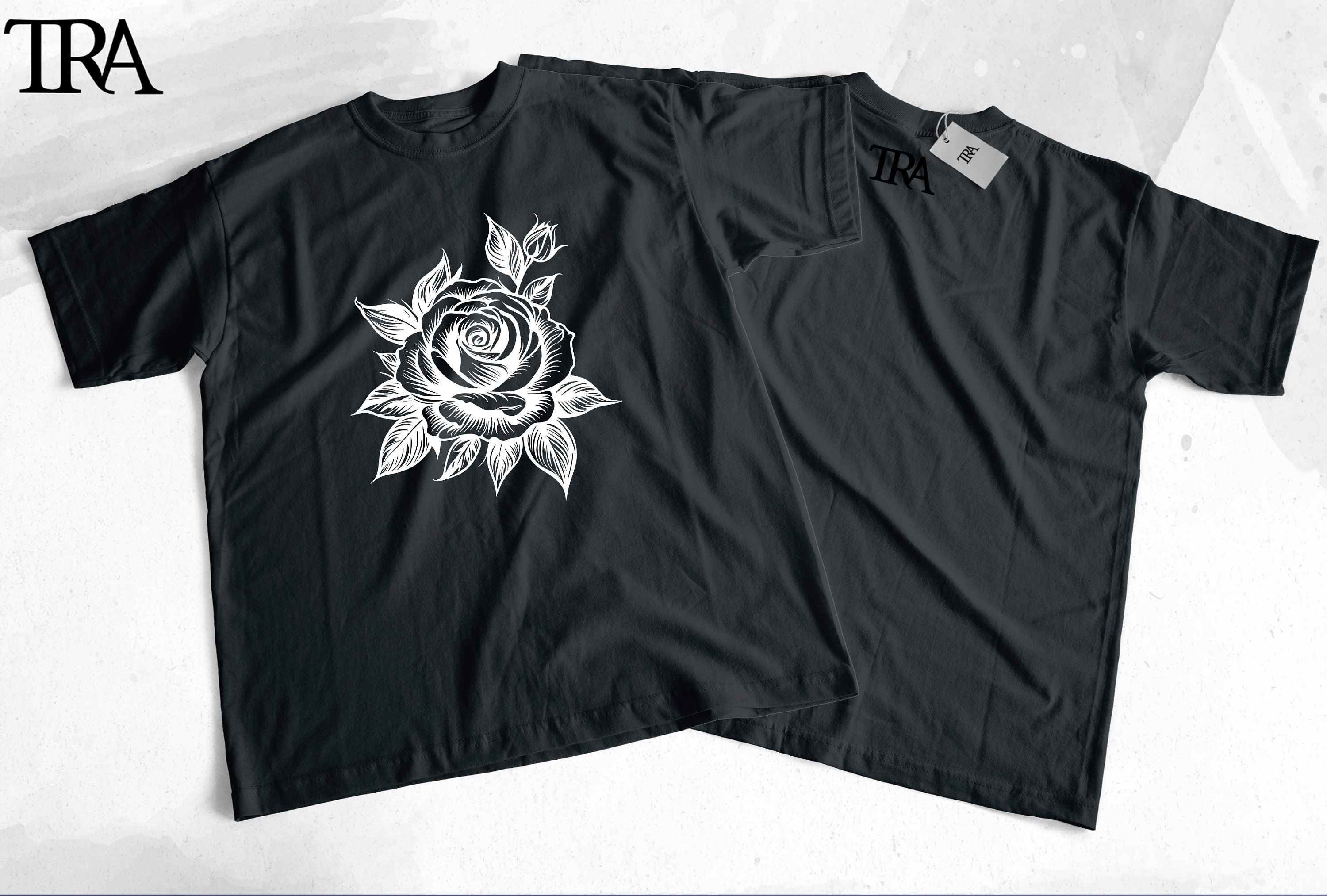 Rose Flower SVG Botanical Roses Bouquet Wildflowers Boho Flowers Rose ...