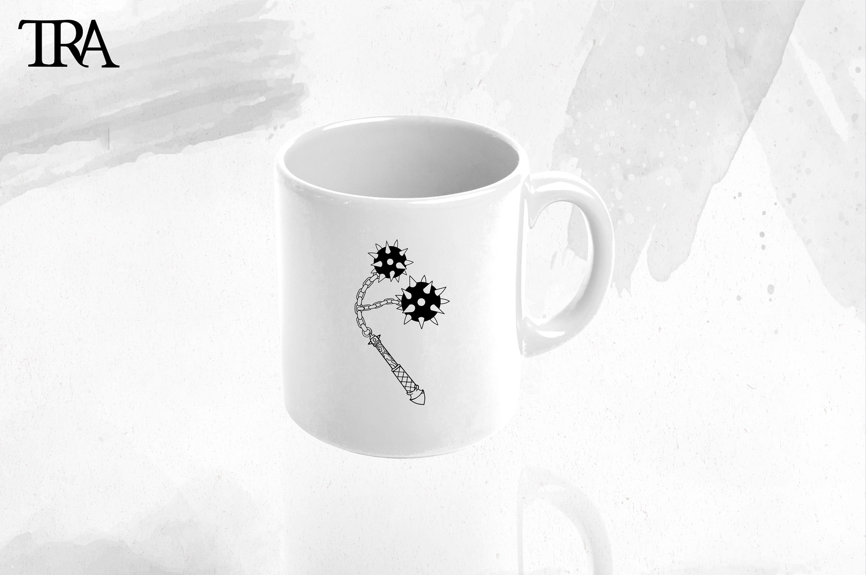 Mace SVG Flail Flash Tattoo Medieval Weapon Mystical Goth Witchy ...