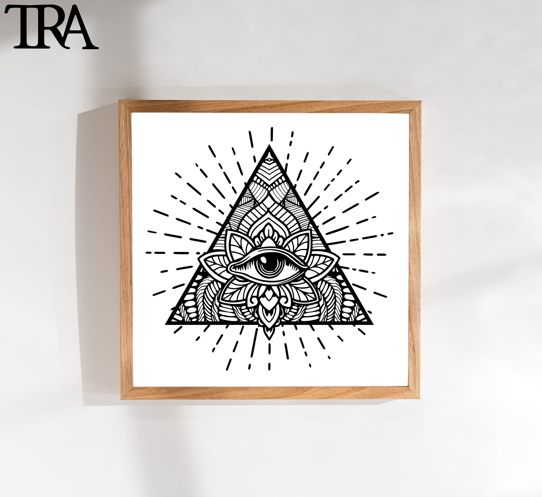 Sacred Eye Pyramid SVG Third Eye Tattoo Boho Illuminati Mystical All ...