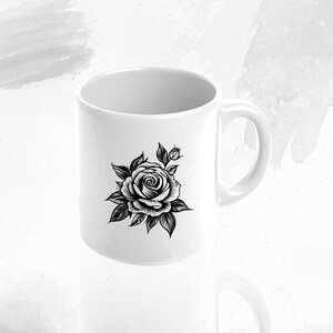 Rose Flower SVG Botanical Roses Bouquet Wildflowers Boho Flowers Rose ...