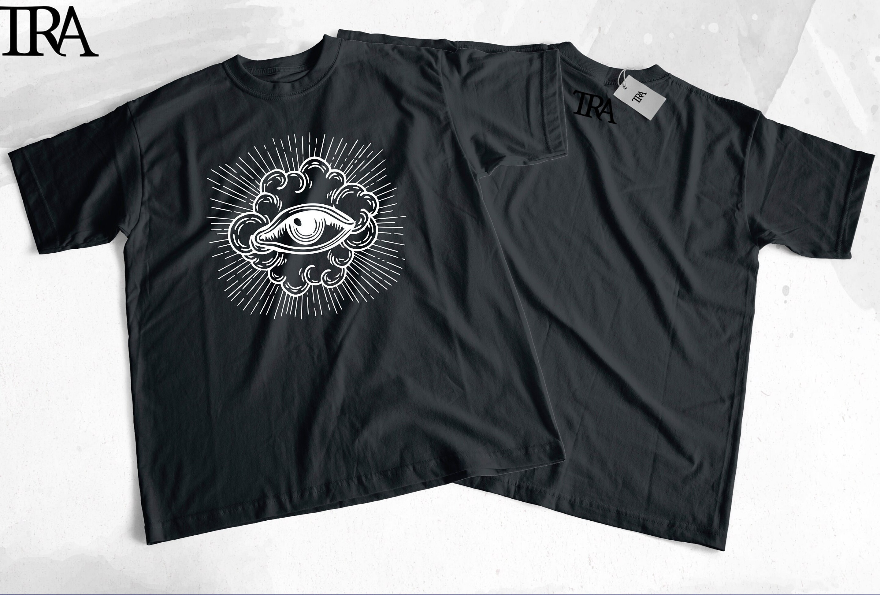 Eye Cloud Tattoo SVG Third Eye Spiritual Illuminati Mystical Evil Eye ...