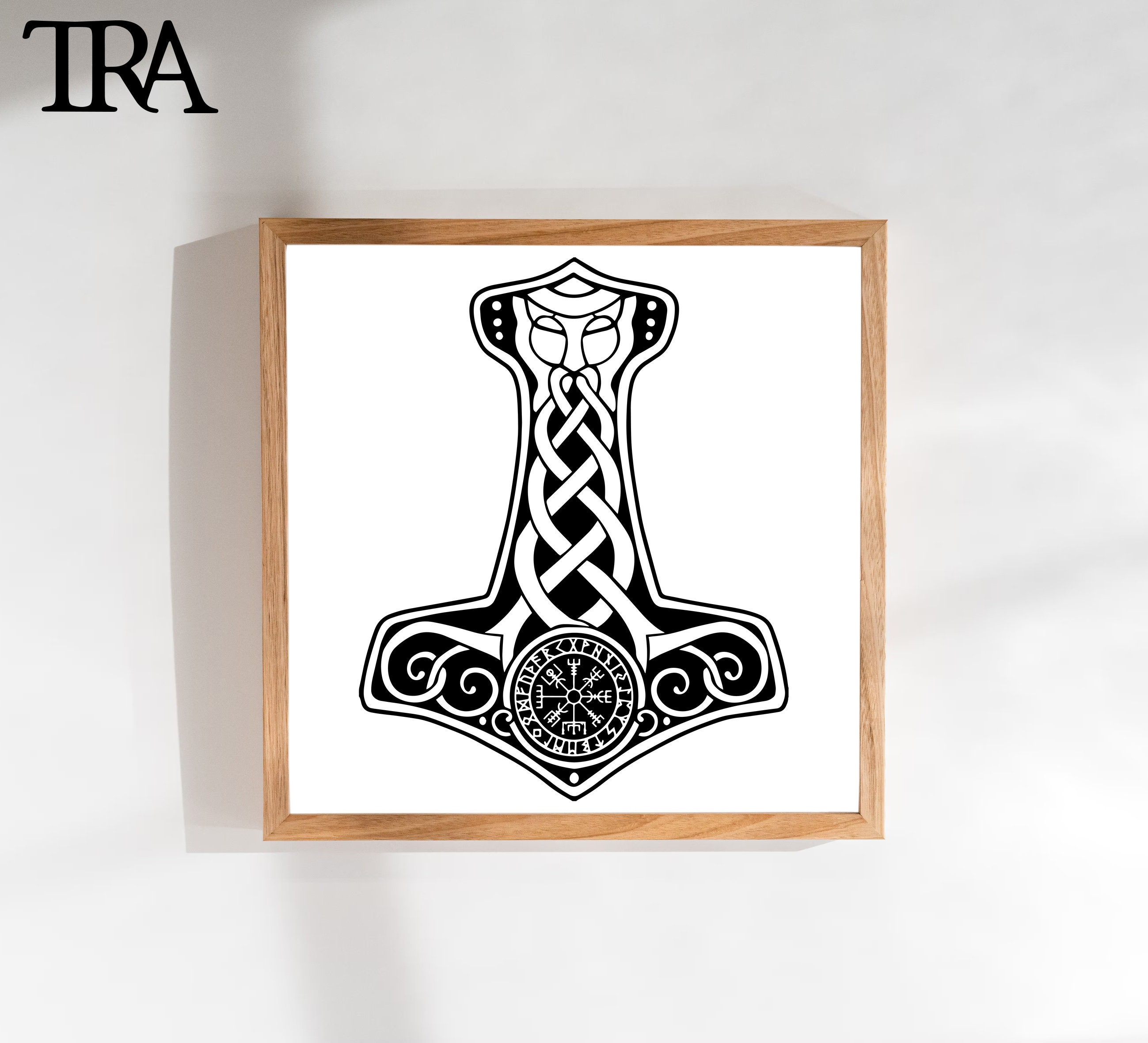 Thor Mjolnir Celtic Knotwork SVG Viking Nordic Norse Mythology - Etsy