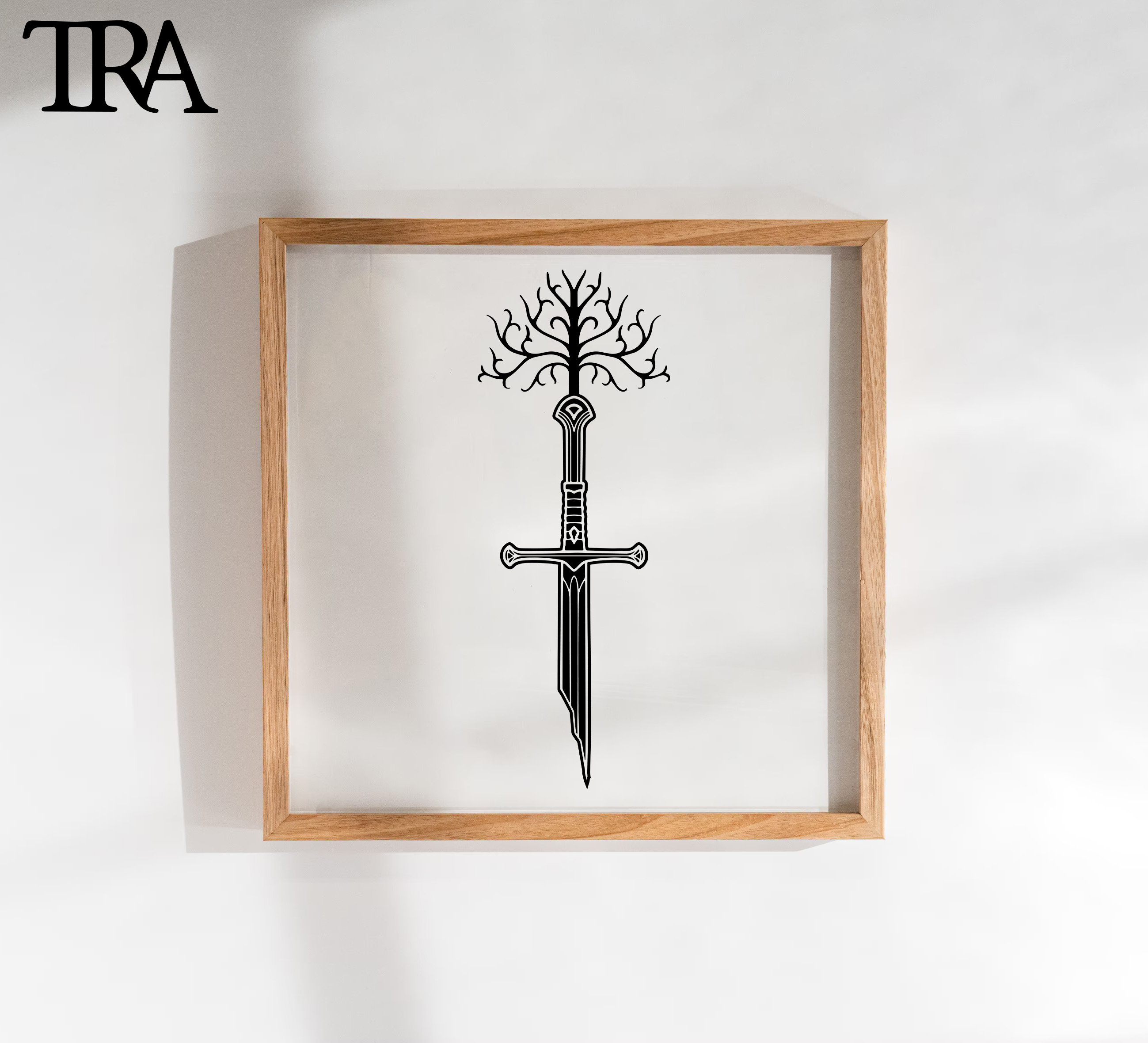 Narsil Sword With Tree of Gondor SVG Lord of the Ring Celestial ...