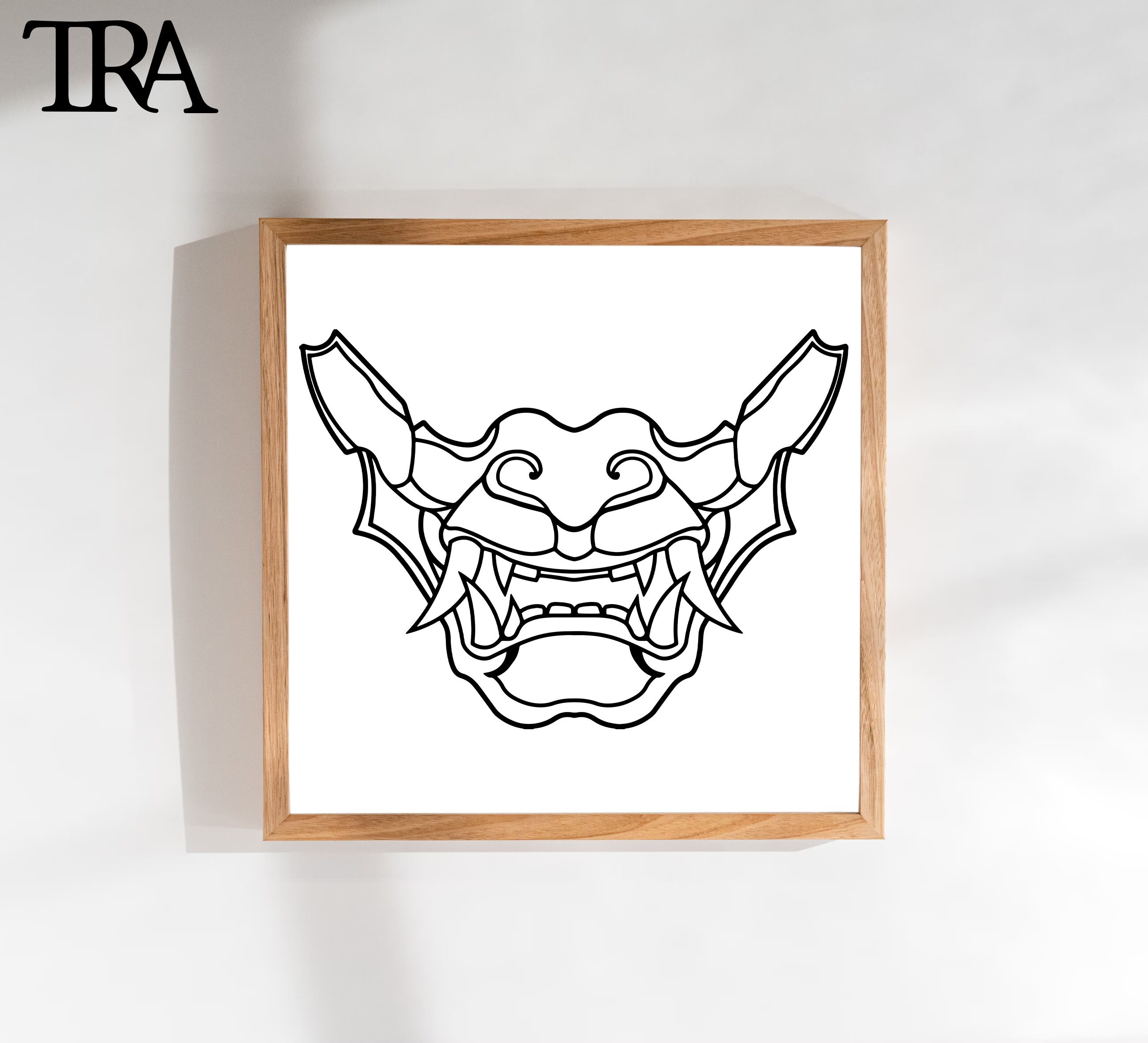 Hannya Samurai Mask SVG Demon Japanese Warrior Oni Mask Asian Art ...