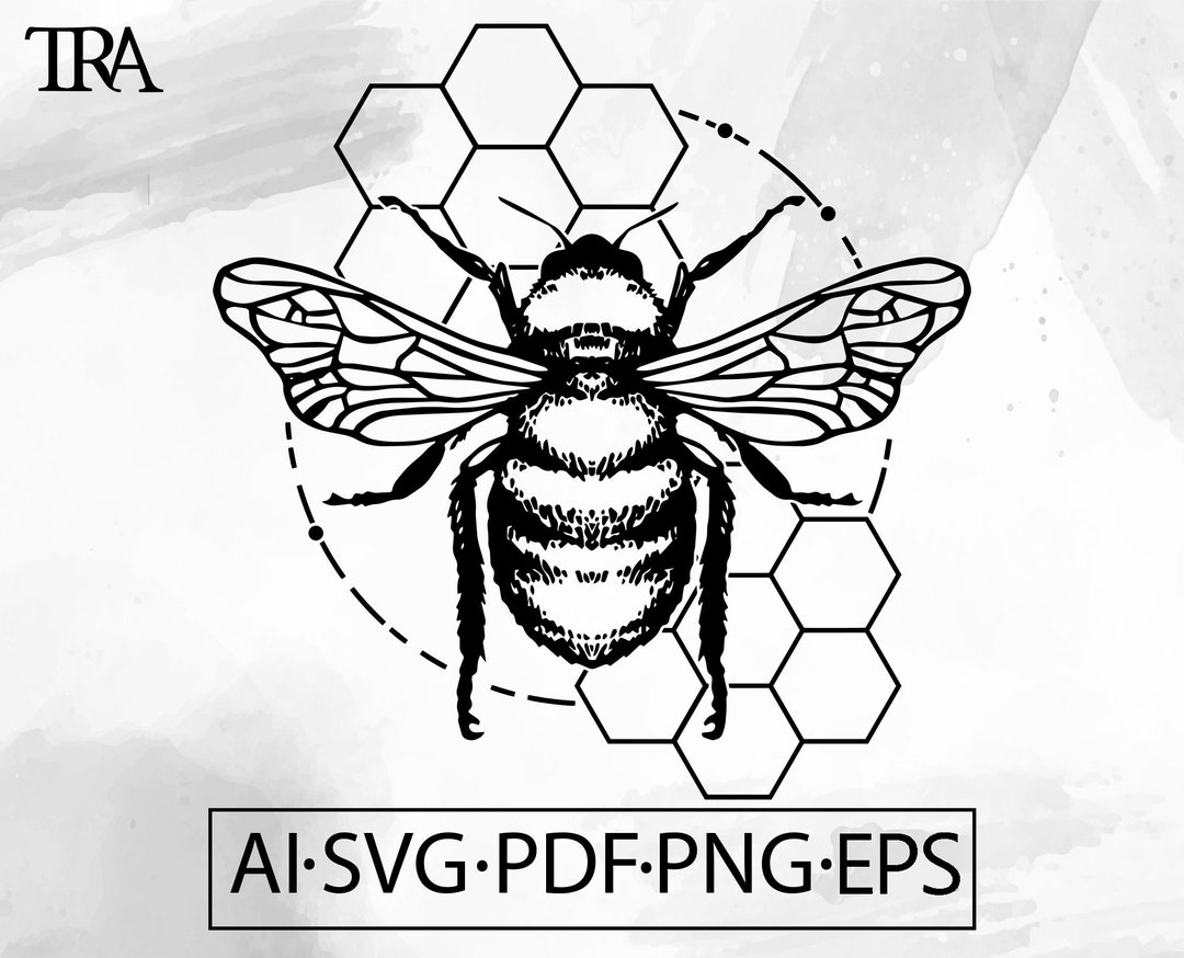 Bee Geometric SVG Bumble Honeycomb Boho Goth Tattoo Queen Bee Tattoo ...
