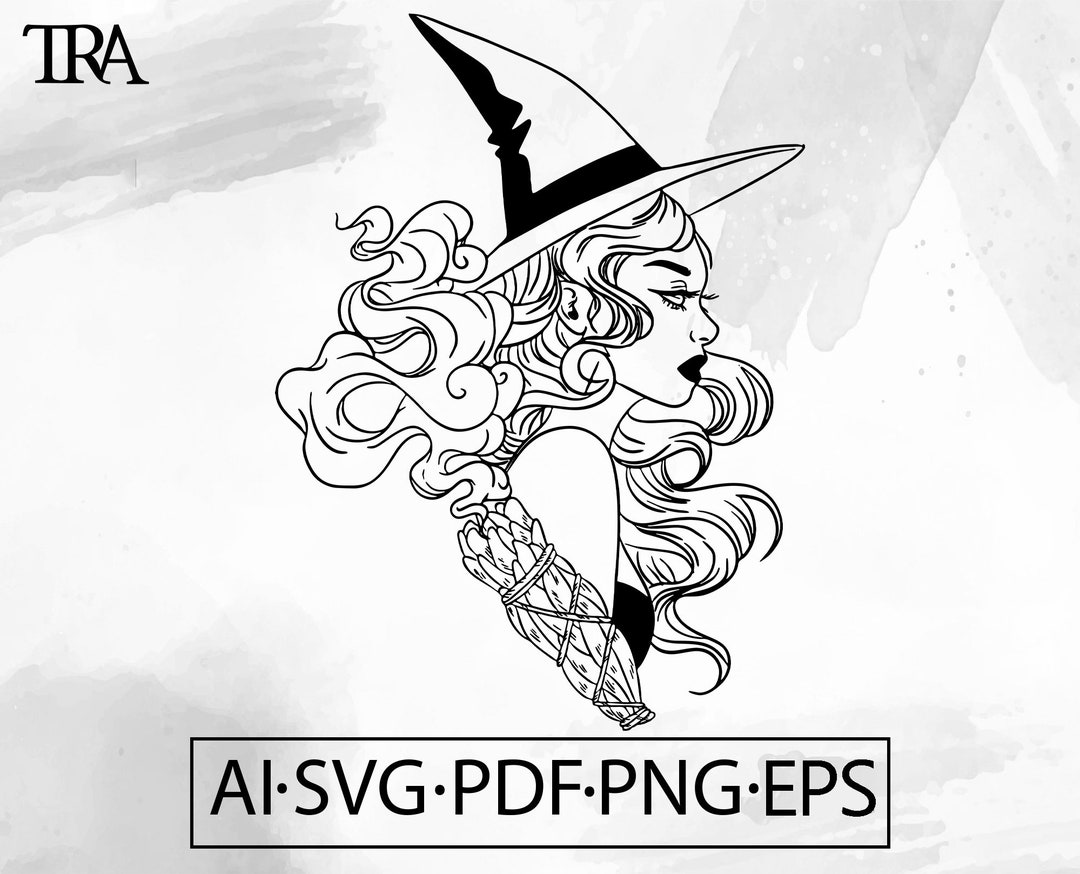Witch SVG Mystical Magic Celestial Witchy Witchcraft Goth Gothic ...