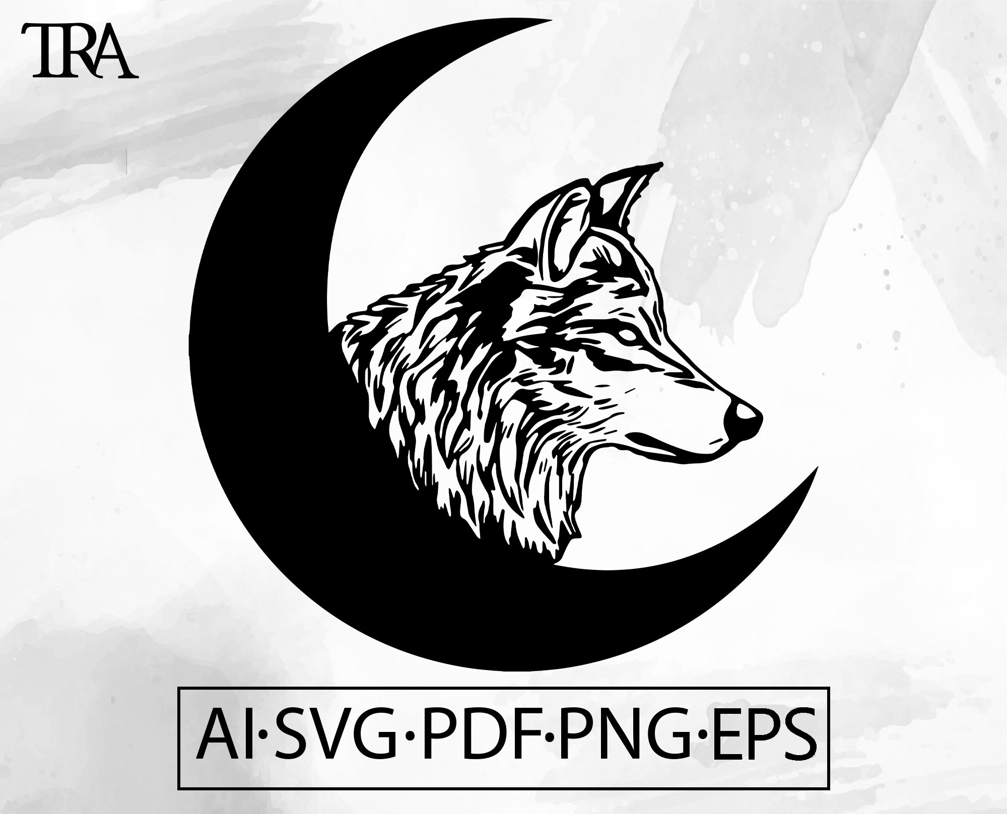 Wolf Moon SVG Mystical Wolfpack Mystical Boho Wild Animal - Etsy