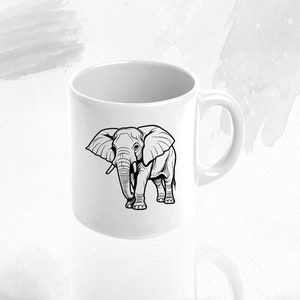 Elephant SVG Elephant Head Jungle Safari Animal - Instant Digital ...