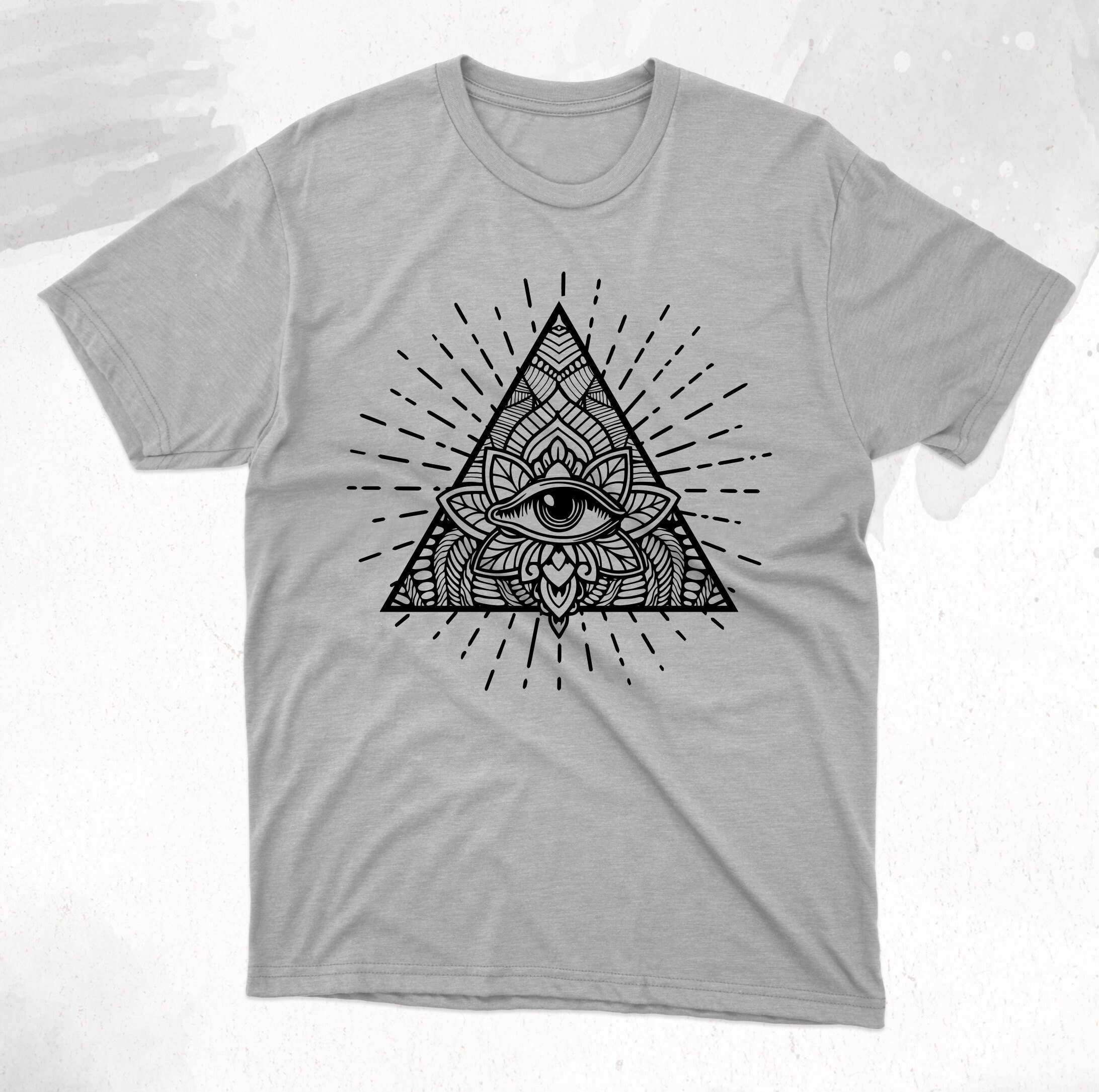 Sacred Eye Pyramid SVG Third Eye Tattoo Boho Illuminati Mystical All ...