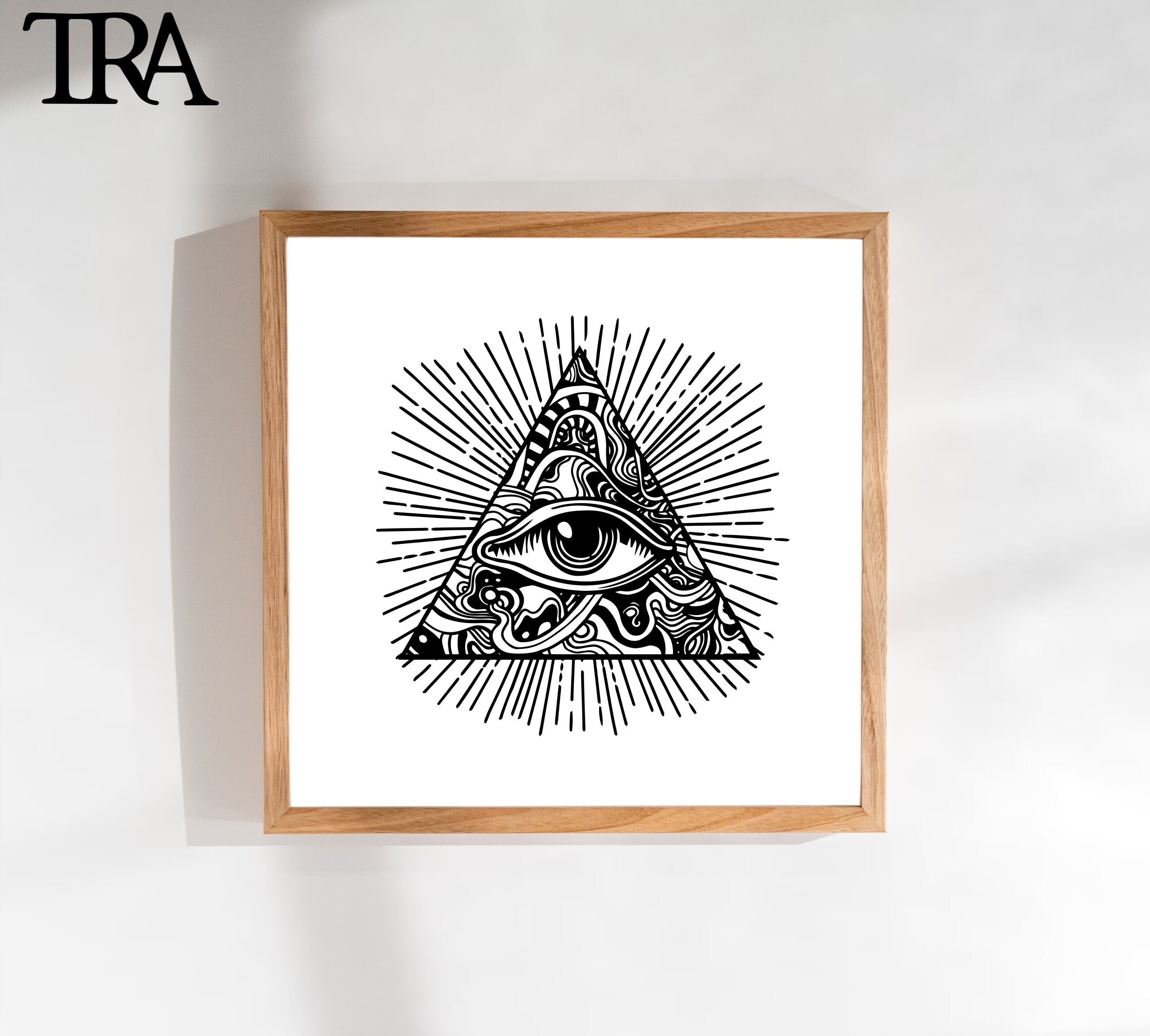 Eye Psy Pyramid SVG Third Eye Tattoo Boho Illuminati Mystical All ...