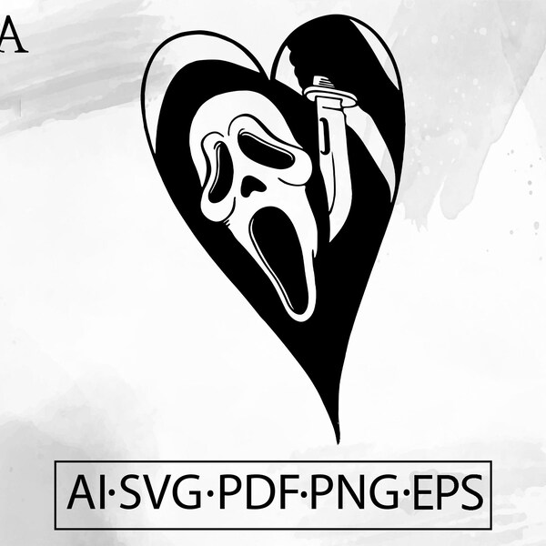 Ghostface Tattoo - Etsy