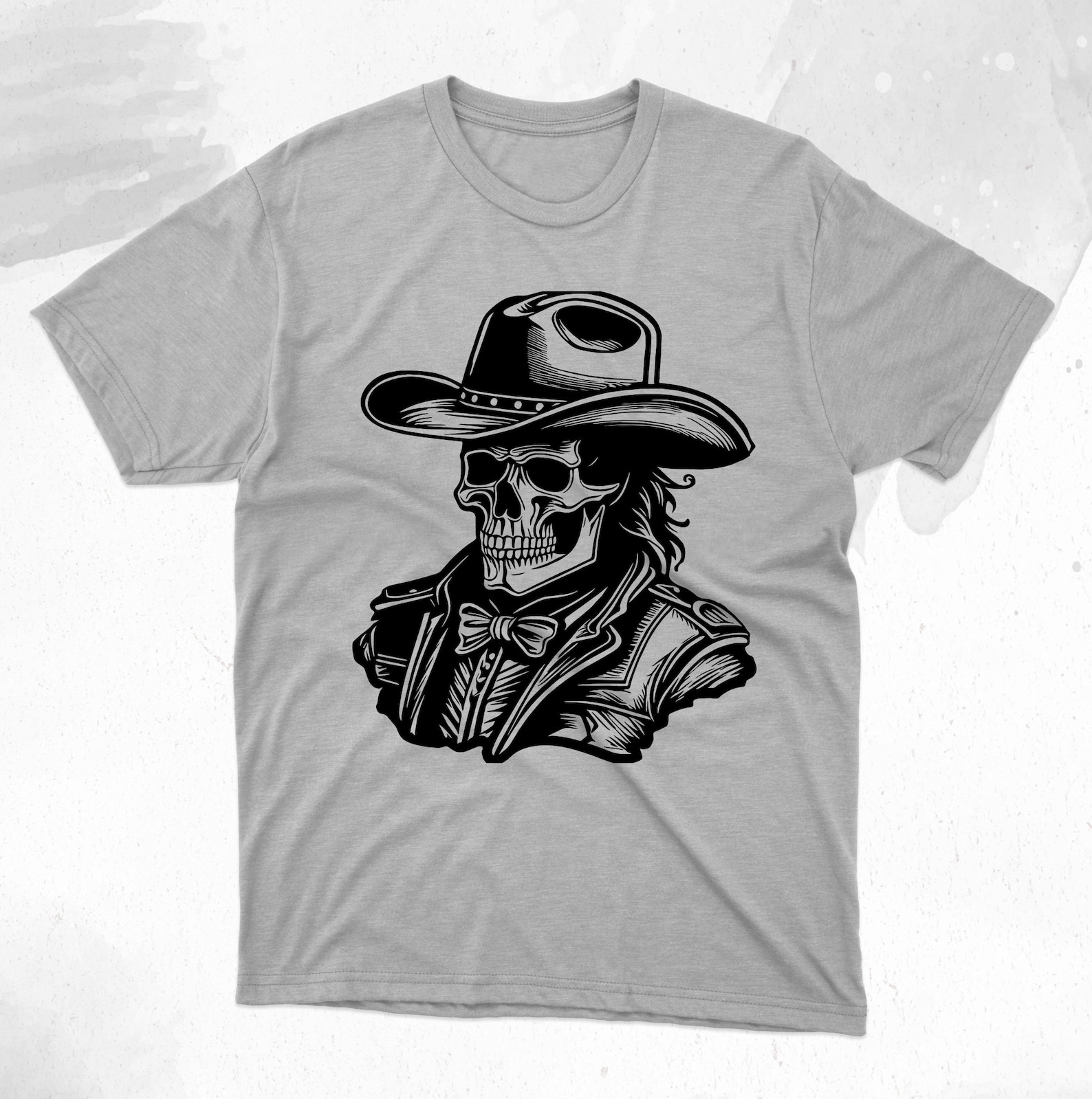 Skeleton Cowboy SVG Skull Ghost Flash Tattoo Undead Wild West Horror ...