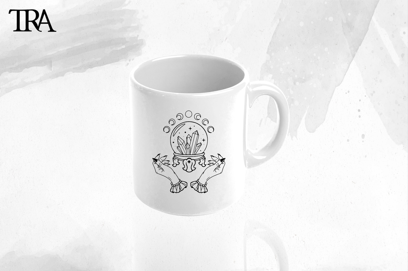 Crystal Ball SVG Witch Hands Mystical Magic Celestial Witchy Witchcraft ...