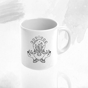 Crystal Ball SVG Witch Hands Mystical Magic Celestial Witchy Witchcraft ...