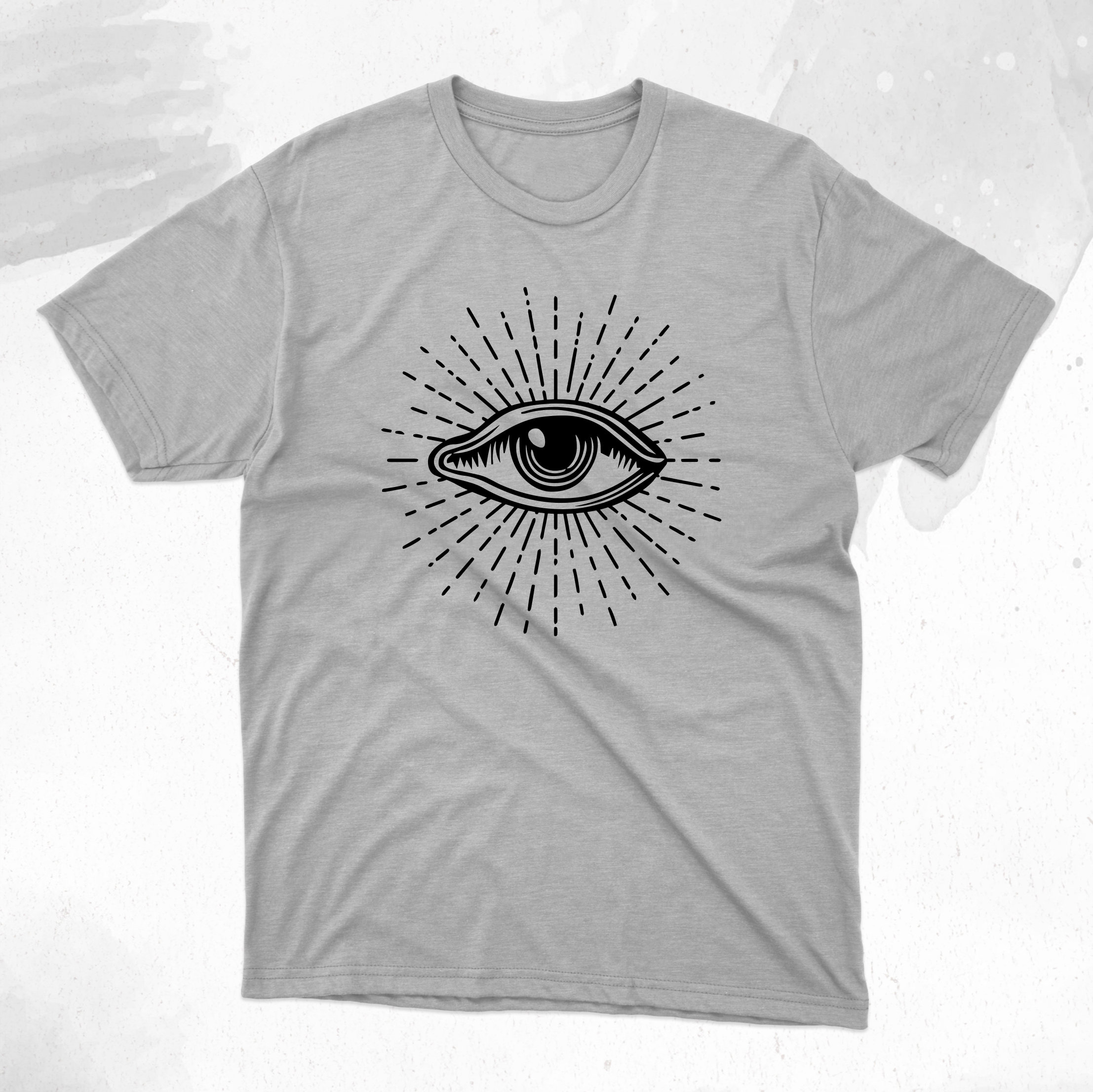 All Seeing Eye Sunburst SVG Third Eye Spiritual Illuminati Mystical ...
