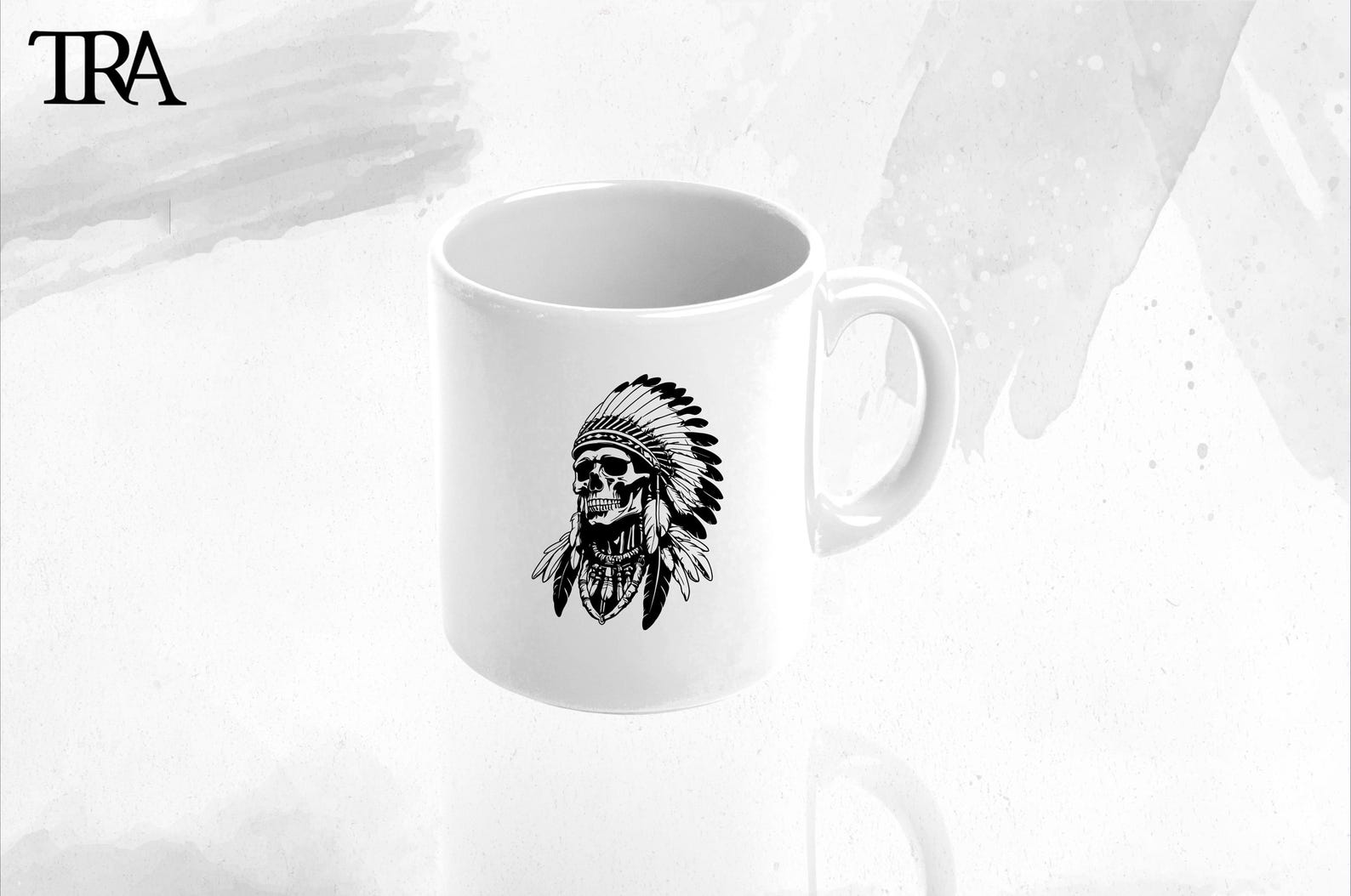 Chief Skull SVG Native American Skeleton Head Warrior Indian Chief Boho ...