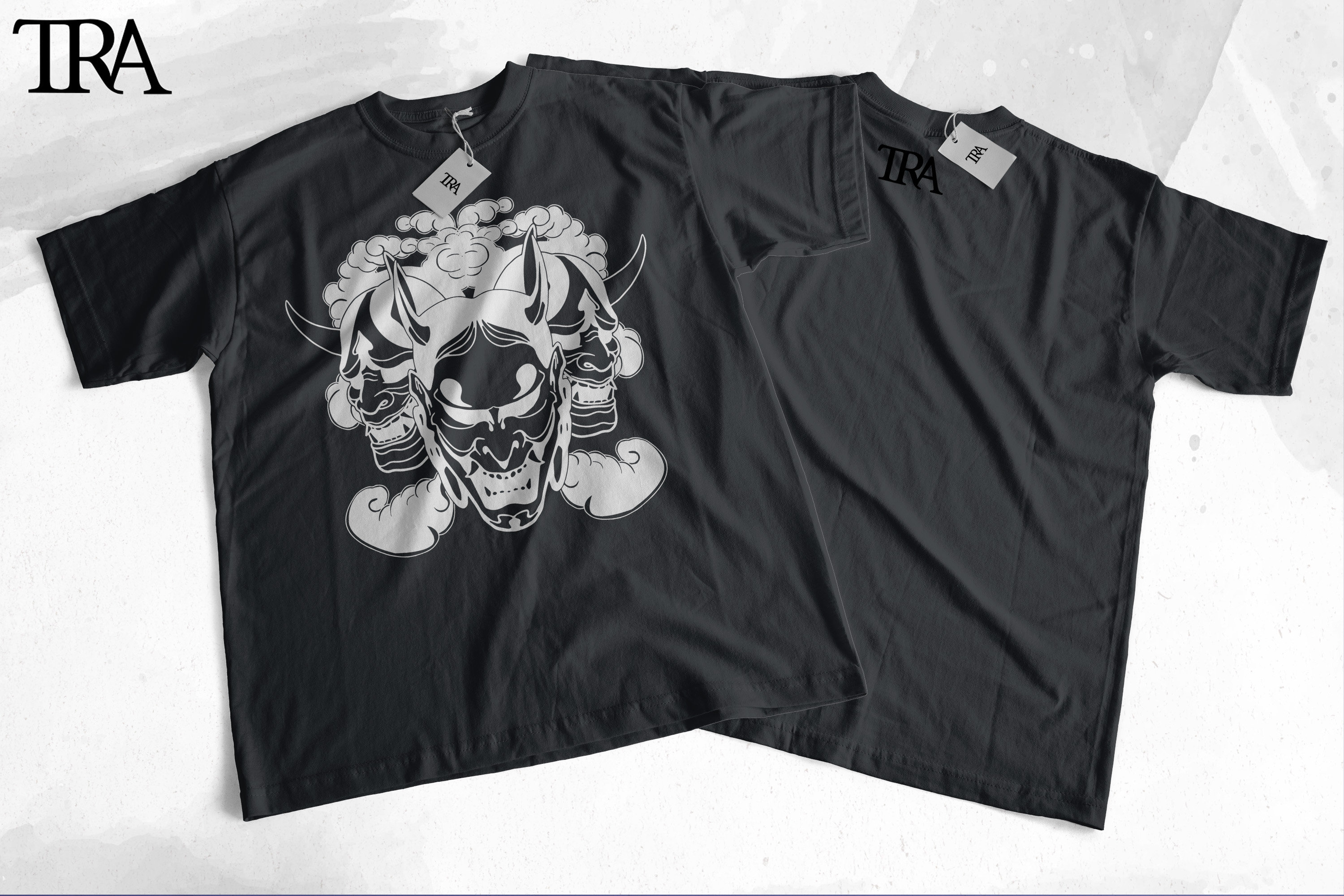 Japanese Hannya Demon Masks SVG Samurai Warrior Oni Mask Asian Art ...