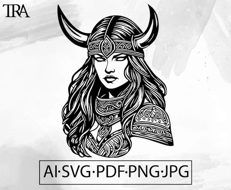 Celtic Vegvisir Valkyrie Warrior SVG Knotwork Viking Nordic Norse ...