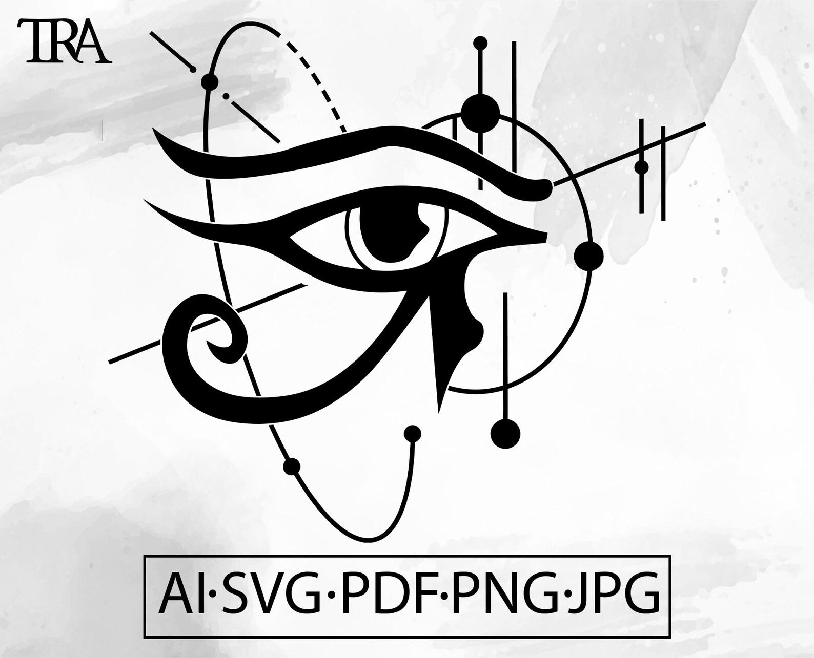 Egyptian Eye of Horus SVG Mystic Third Eye Ancient Egypt Pharaoh All ...