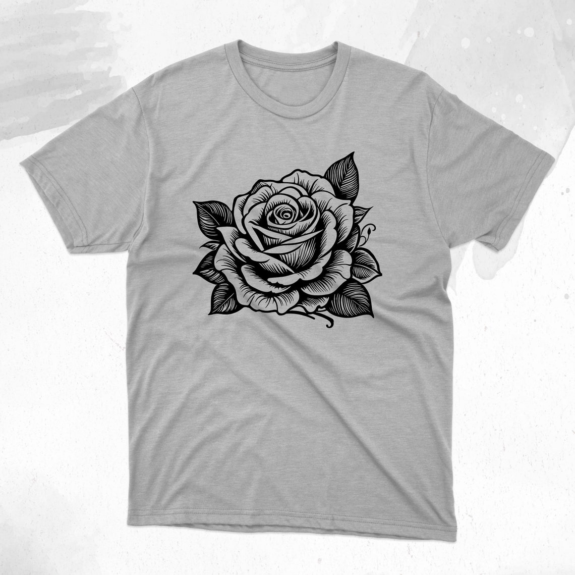 Rose SVG Botanical Roses Bouquet Wildflowers Boho Flowers Flower Rose ...