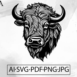 American Buffalo Head SVG Wildlife Bison Animal Buffalo Wilderness ...