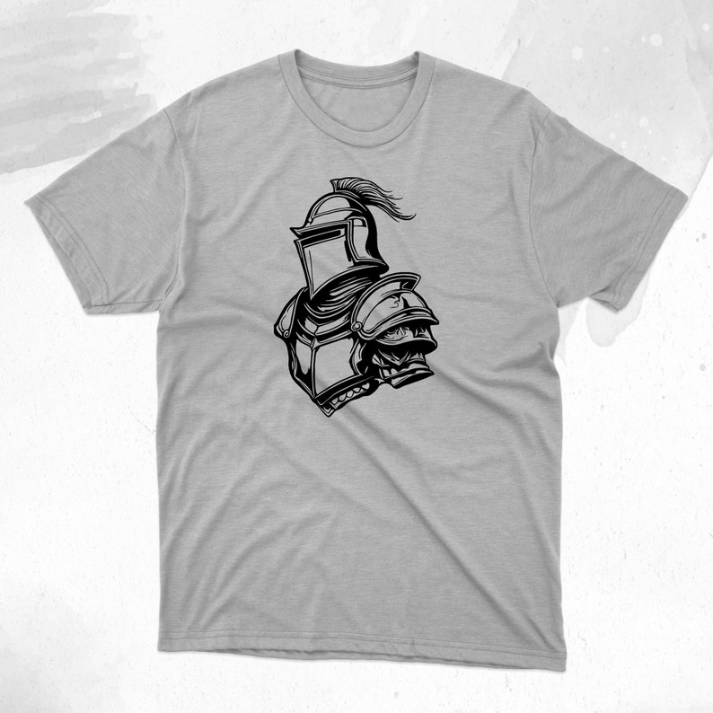 Knight Armour Tattoo SVG Medievil Crusader Helmet Flash Tattoo Horror ...