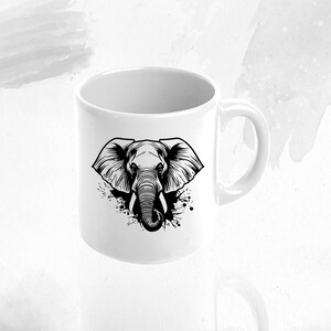 Elephant SVG Elephant Head Jungle Safari Animal - Instant Digital ...