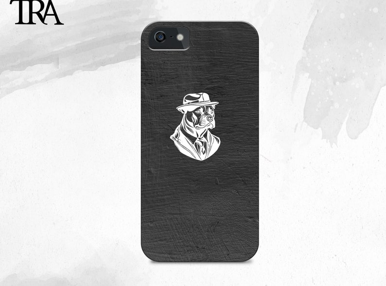 Boxer Gangster SVG Dog Head Animal Bulldog Silhouette Paw T Shirt ...