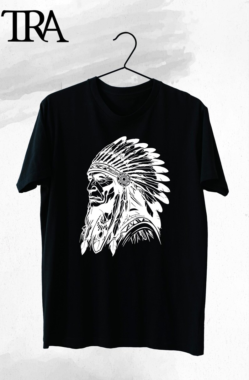 American Indian Chief SVG American Indian Warrior Native Boho Headdress ...