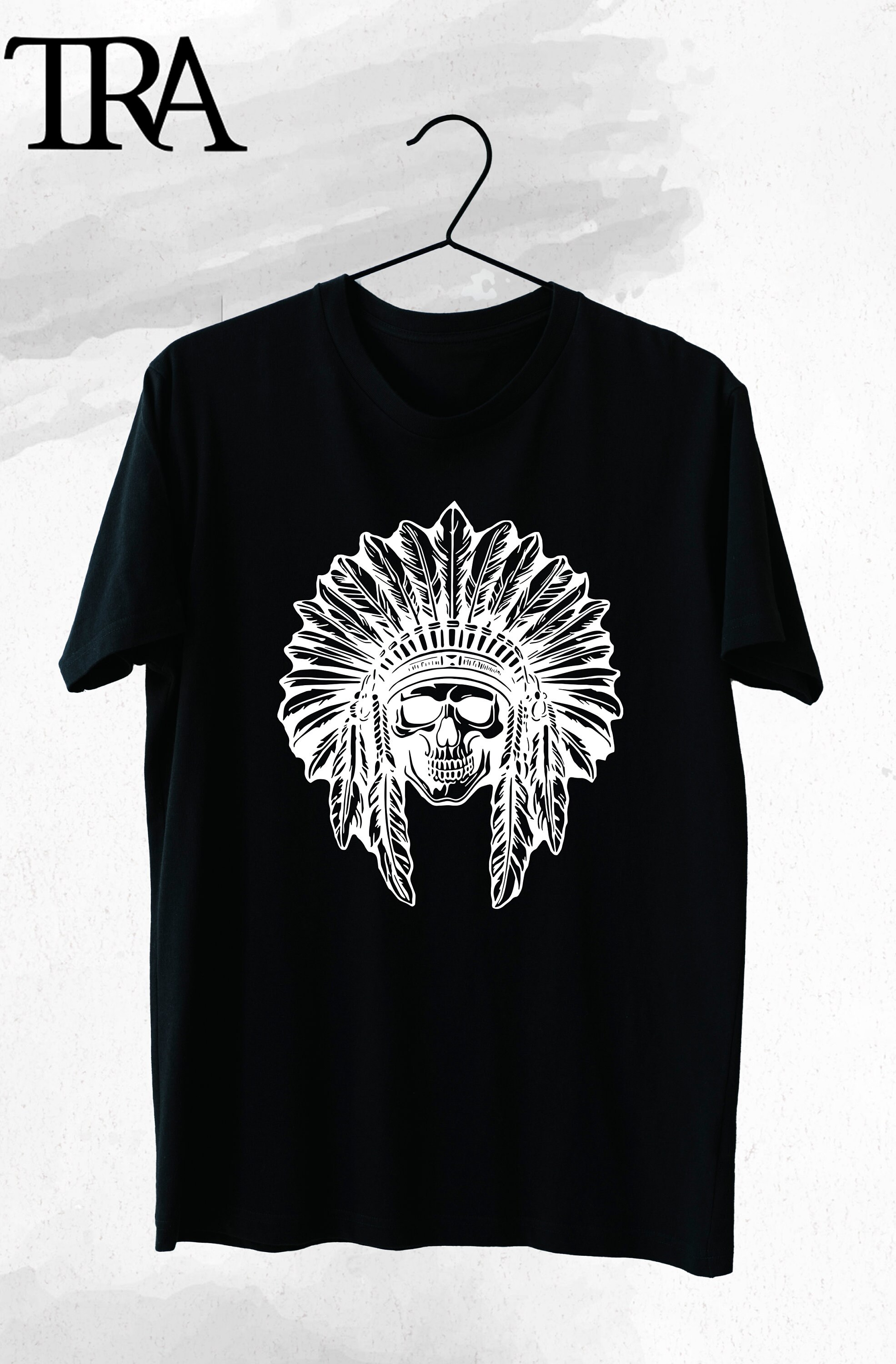 Native Chief Skull SVG American Skeleton Warrior Indian Chief Headdress ...
