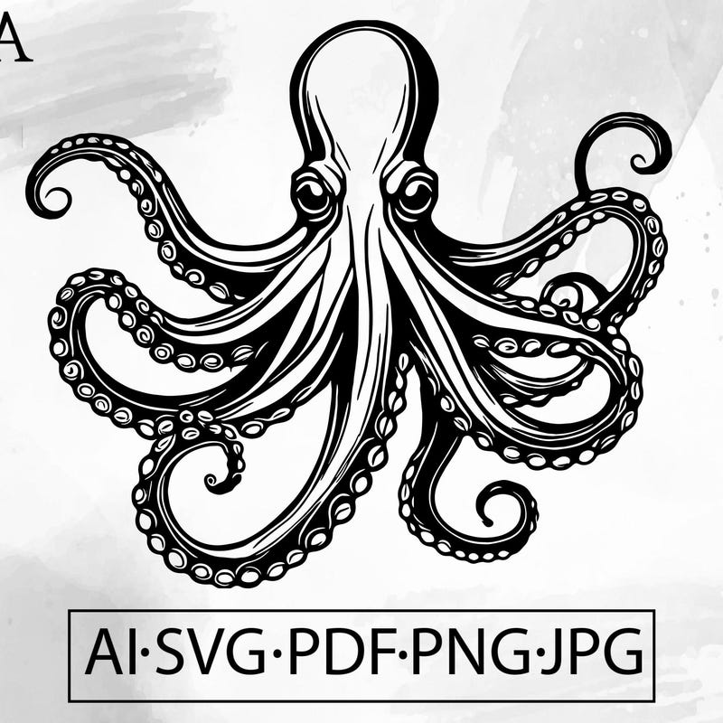 Kraken Svg - Etsy