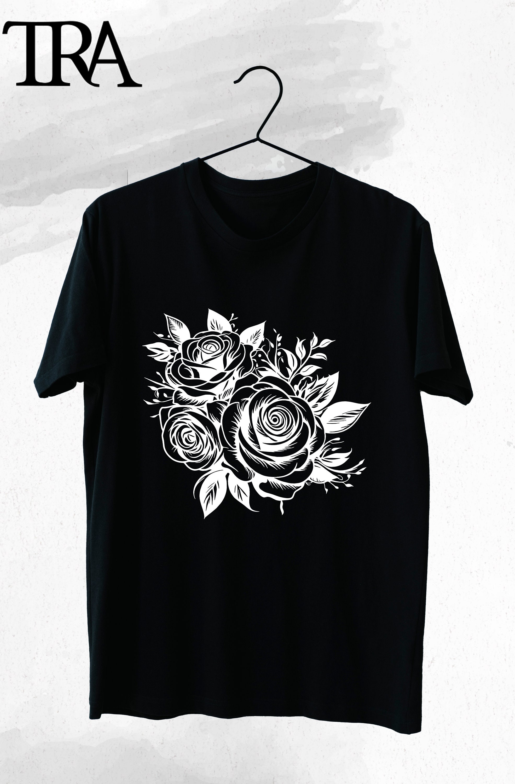 Flower Roses SVG Floral Bouquet Wildflowers Botanical Boho Rose Tattoo ...