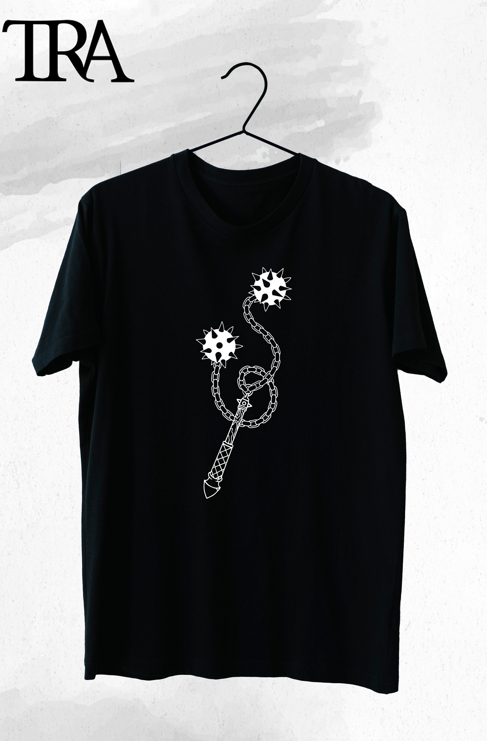 Mace Weapon SVG Flail Flash Tattoo Medieval Weapon Mystical Goth Witchy ...