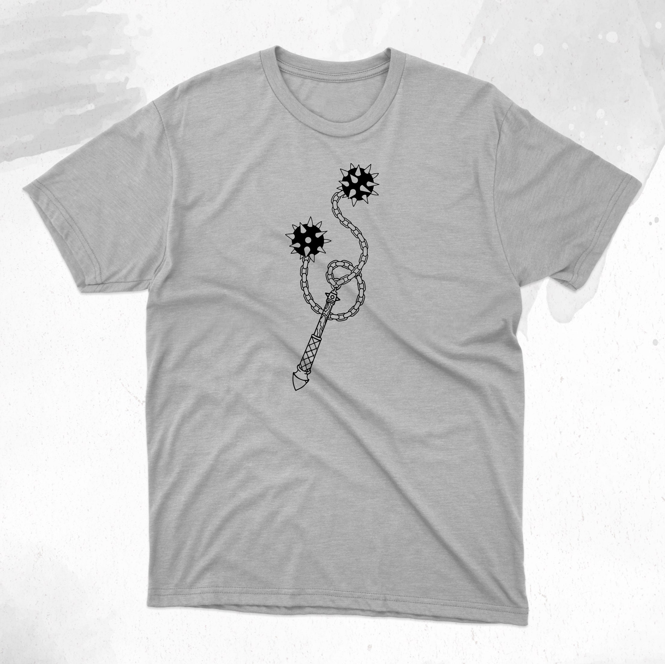 Mace Weapon SVG Flail Flash Tattoo Medieval Weapon Mystical Goth Witchy ...