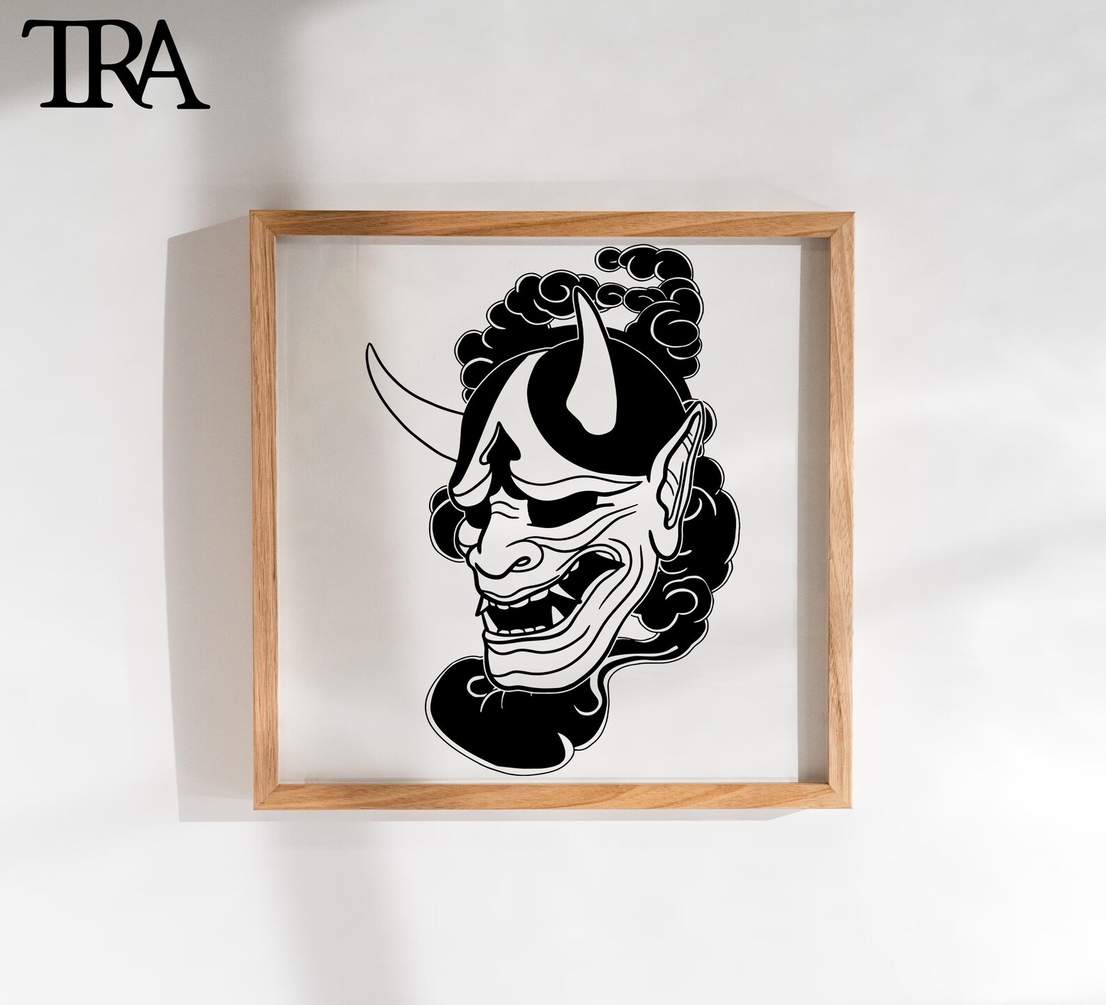Hannya Demon Mask SVG Japanese Tattoo Samurai Warrior Oni Mask Asian ...
