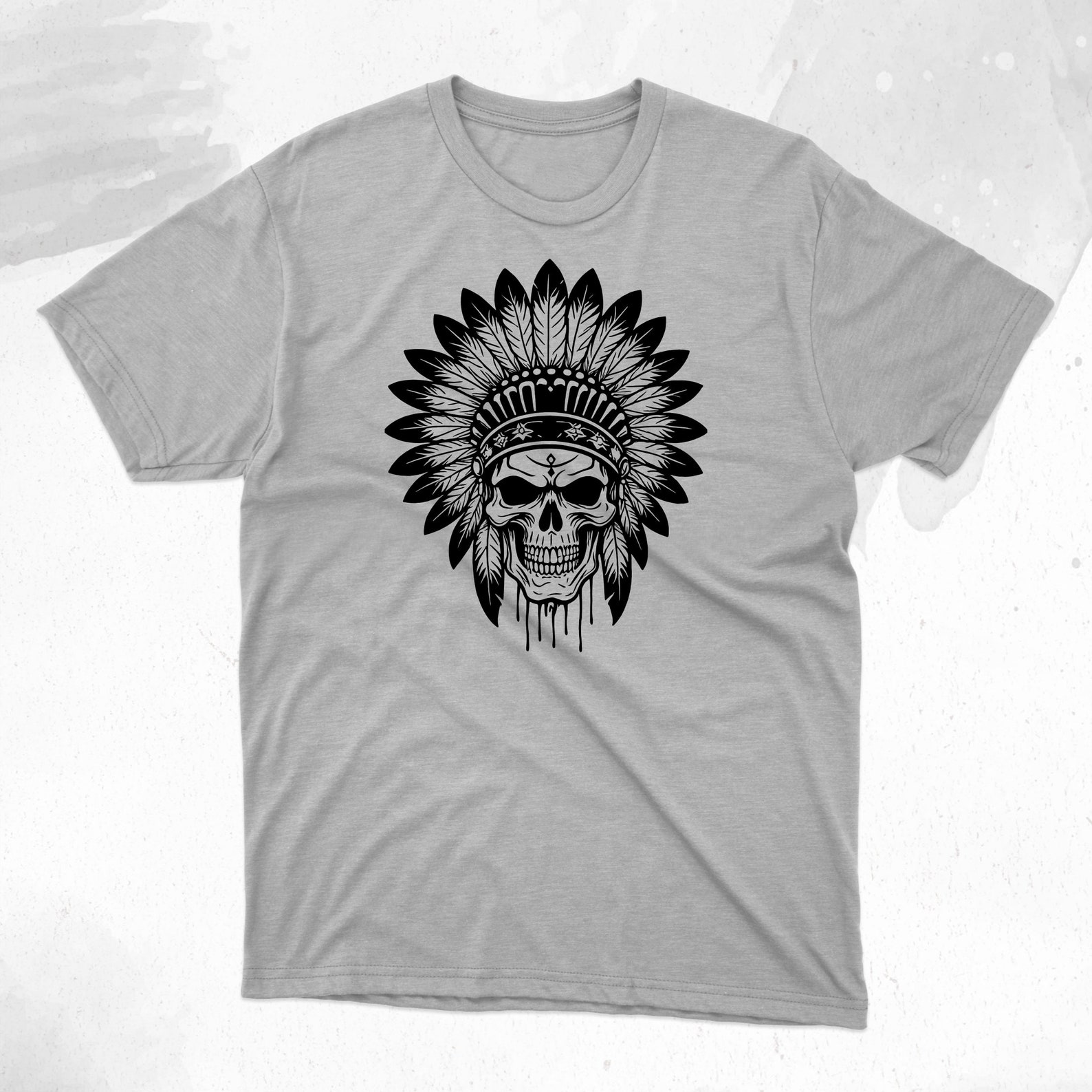 Chief Skull SVG Native American Skeleton Warrior Indian Chief Boho ...