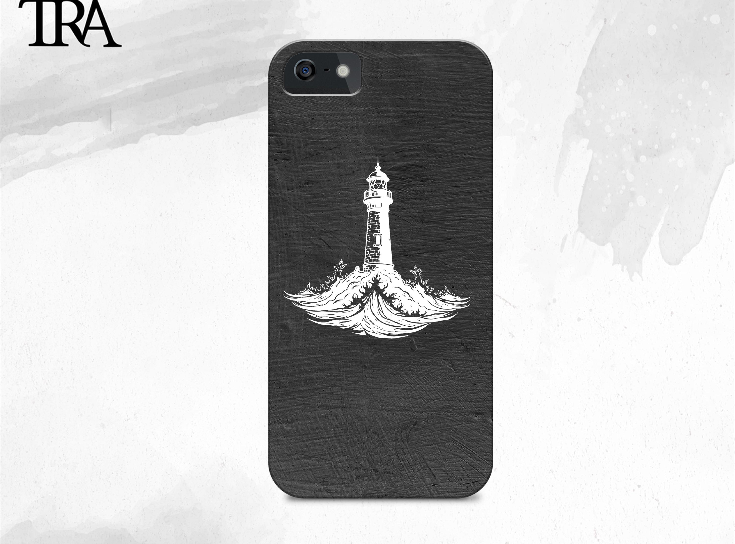 Lighthouse Ocean Scene SVG Sea Life Nautical Seaside Beacon Fisherman ...