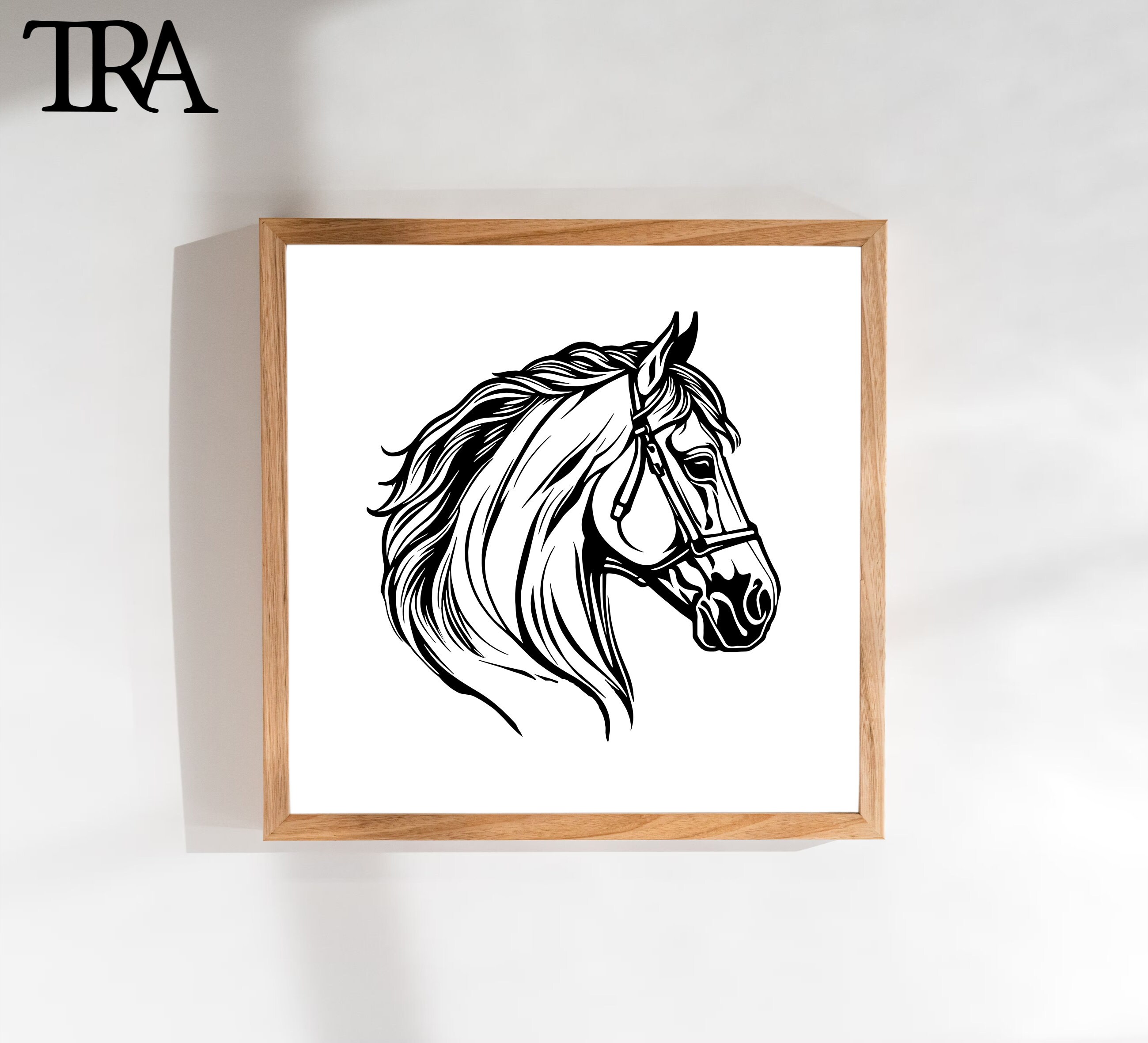 Horse Face SVG Wildlife Boho Forest Animal Wilderness Western Instant ...