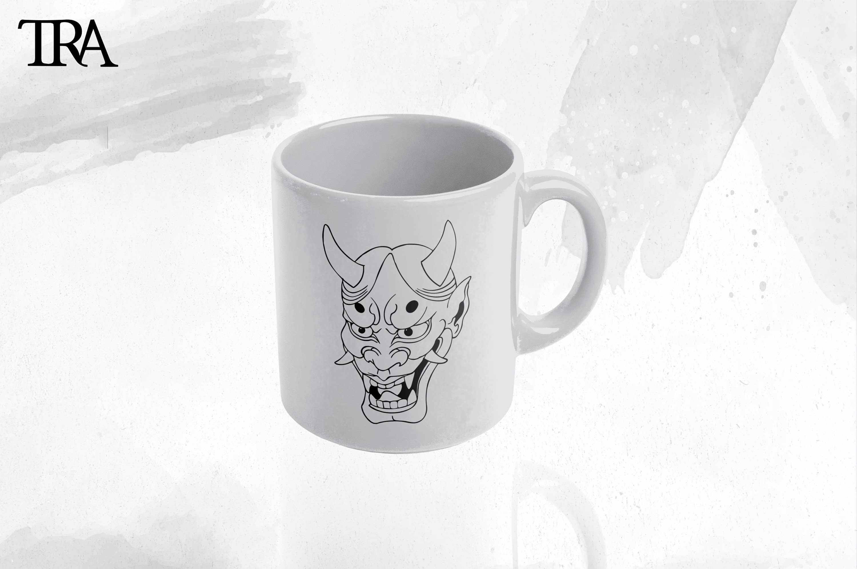 Hannya Demon Mask Oni SVG Japanese Samurai Warrior Mask Asian - Etsy