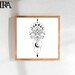 Lotus Geometric SVG Floral Yoga Botanical Moon Phase Boho Flower Tattoo ...