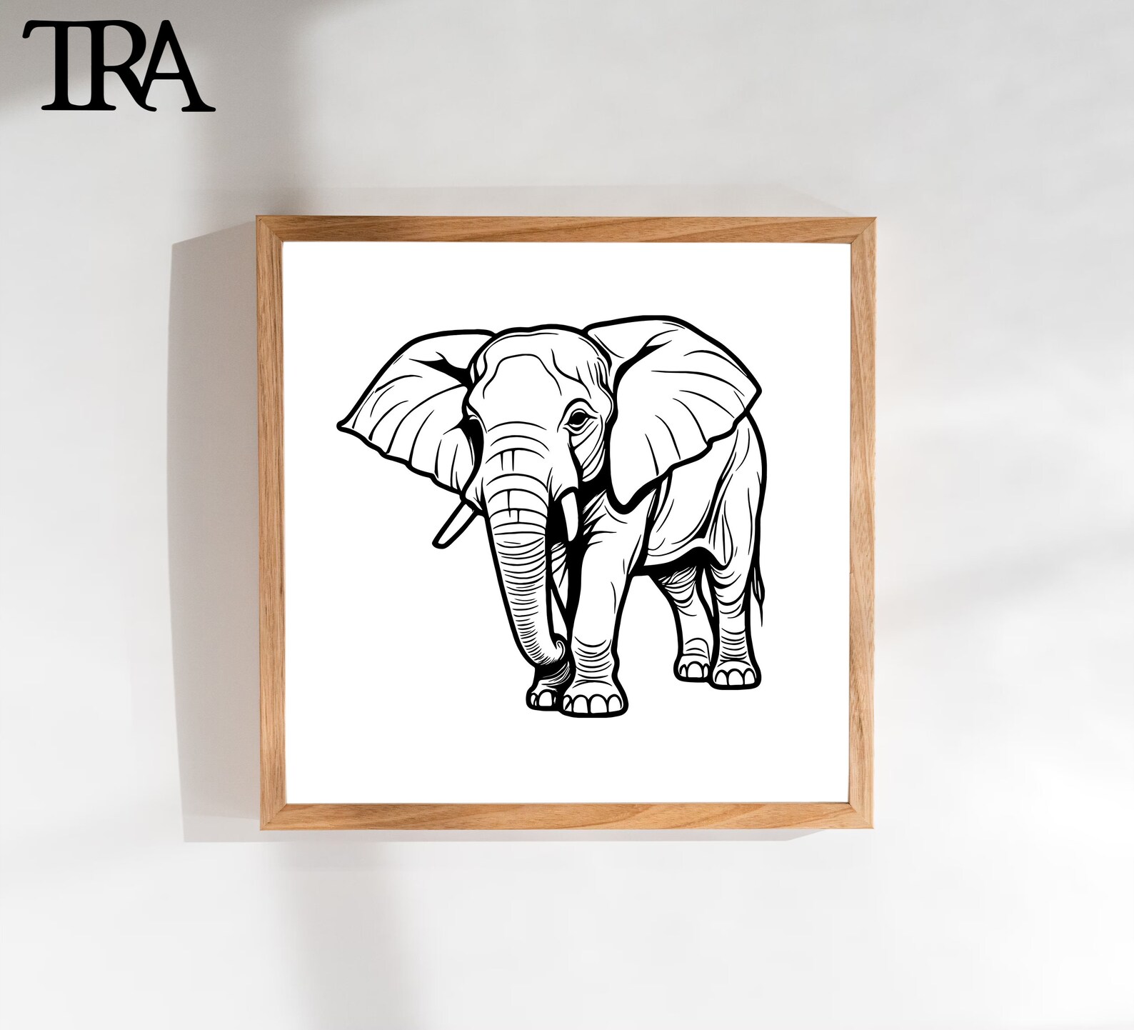 Elephant SVG Elephant Head Jungle Safari Animal Instant Digital ...