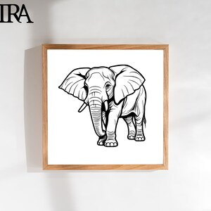 Elephant SVG Elephant Head Jungle Safari Animal - Instant Digital ...