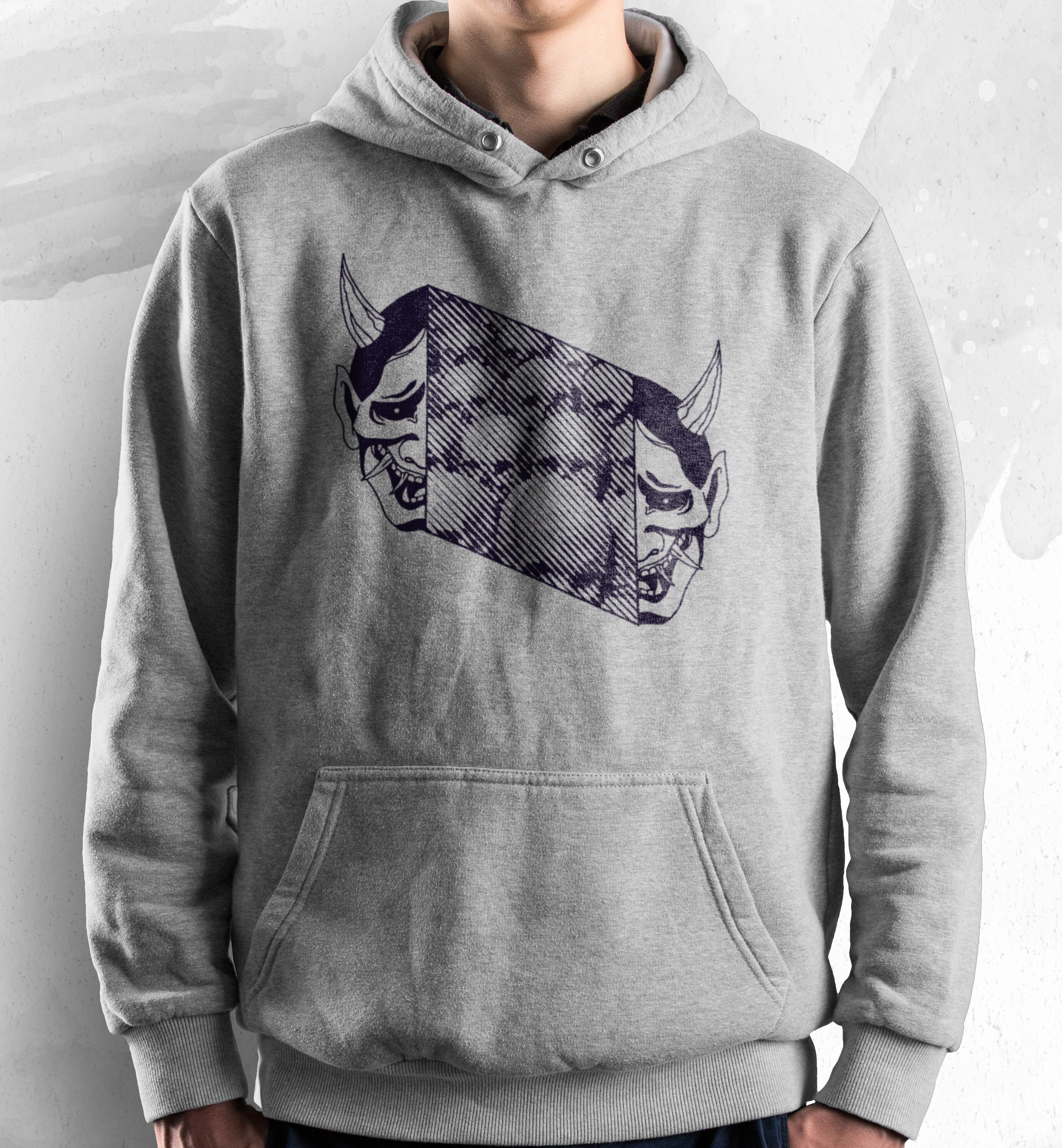 Hannya Demon Mask SVG Halftone Skull Tattoo Japanese Samurai Warrior ...