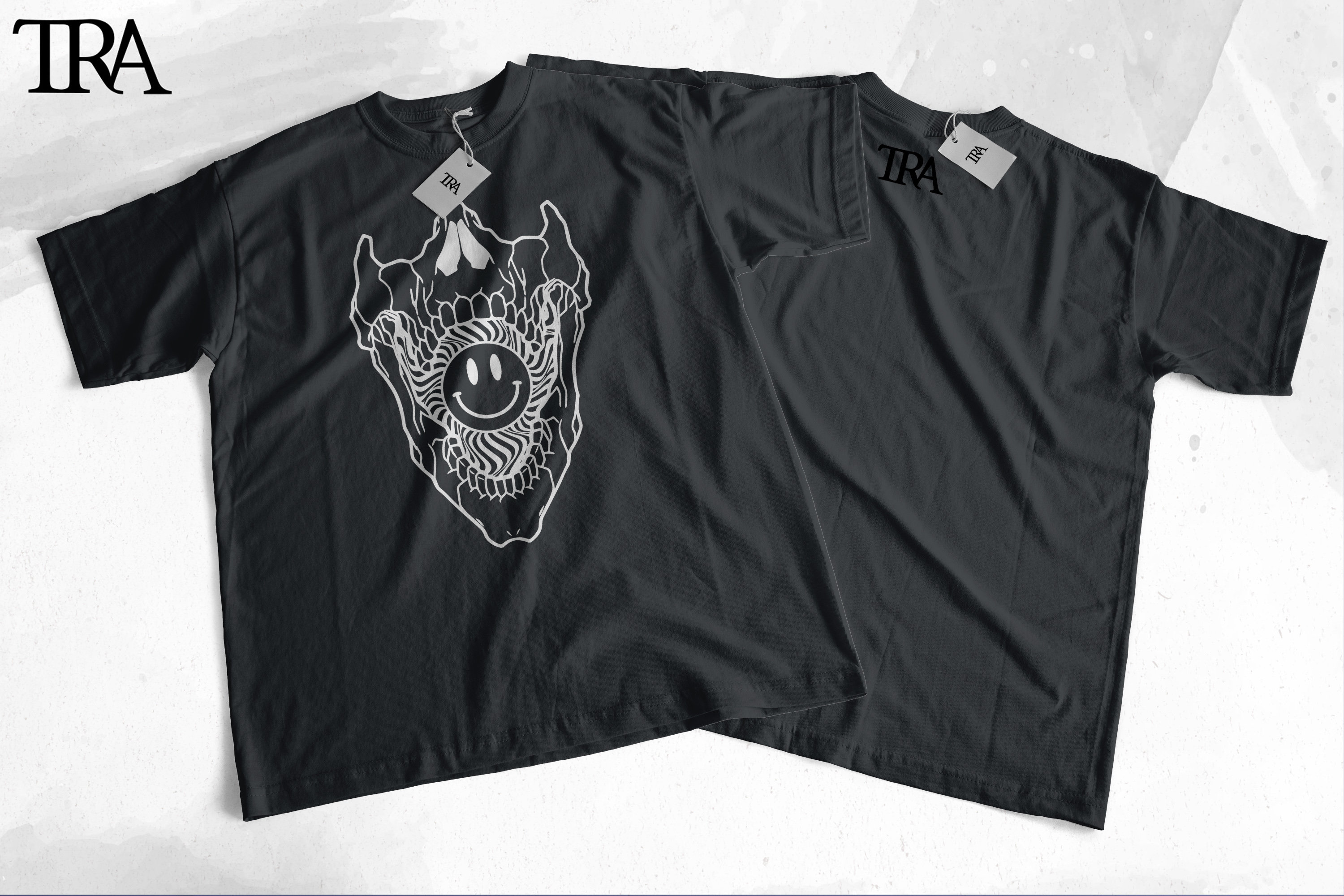 Skeleton Head Trippy Smiley SVG Flash Skull Tattoo Goth Mystical Horror ...