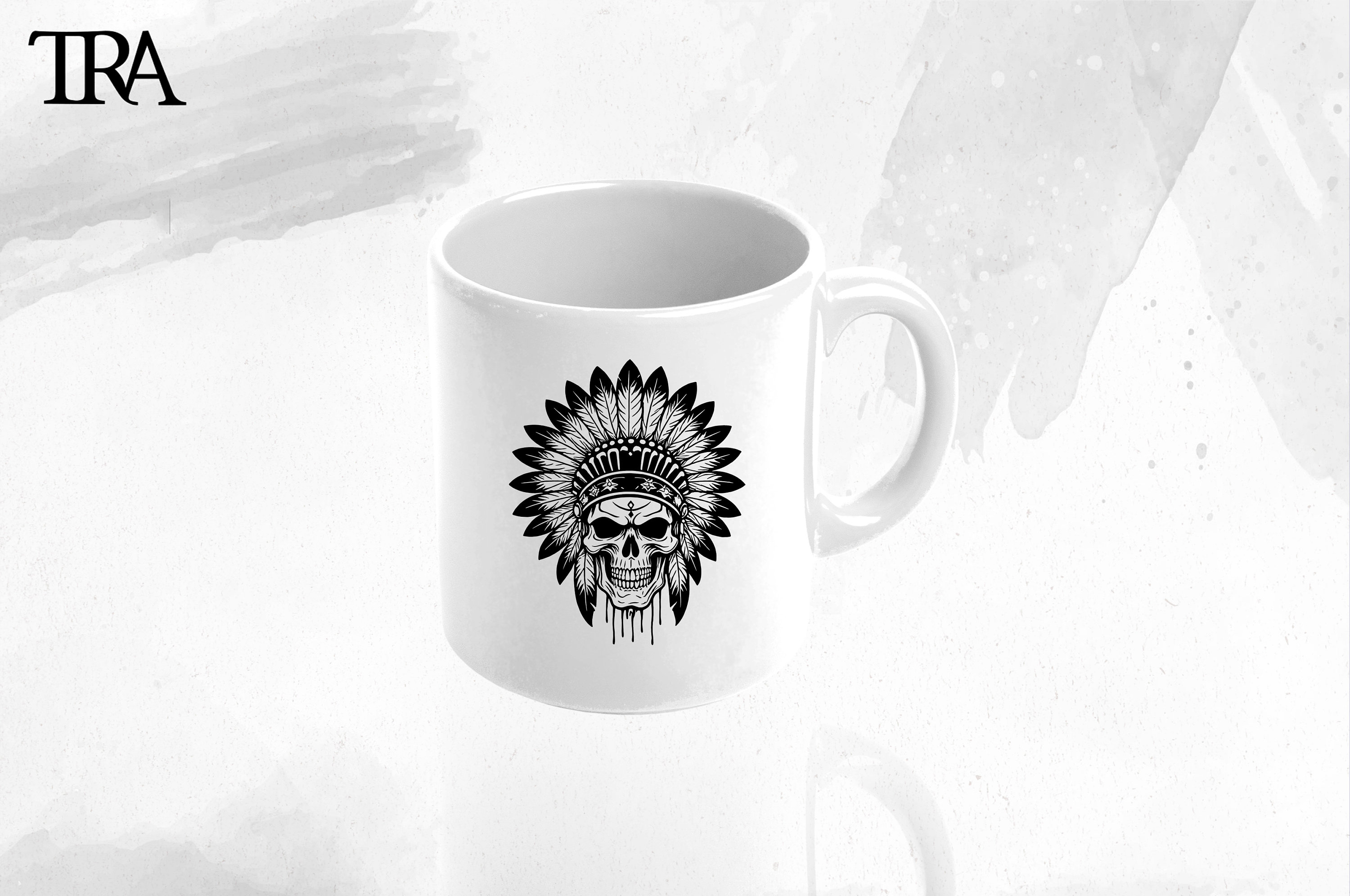 Chief Skull SVG Native American Skeleton Warrior Indian Chief Boho ...