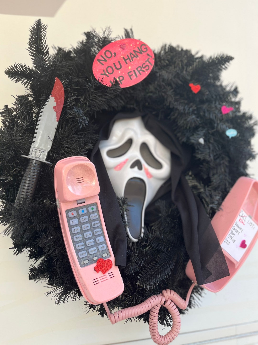 Ghost Face Wreath - Etsy