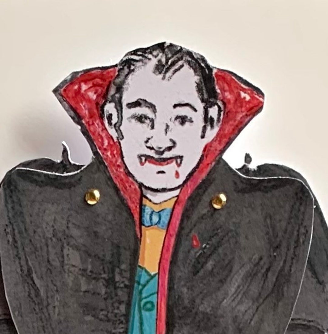 Vampire Puppet a Cut-out-and-make Puppet - Etsy UK